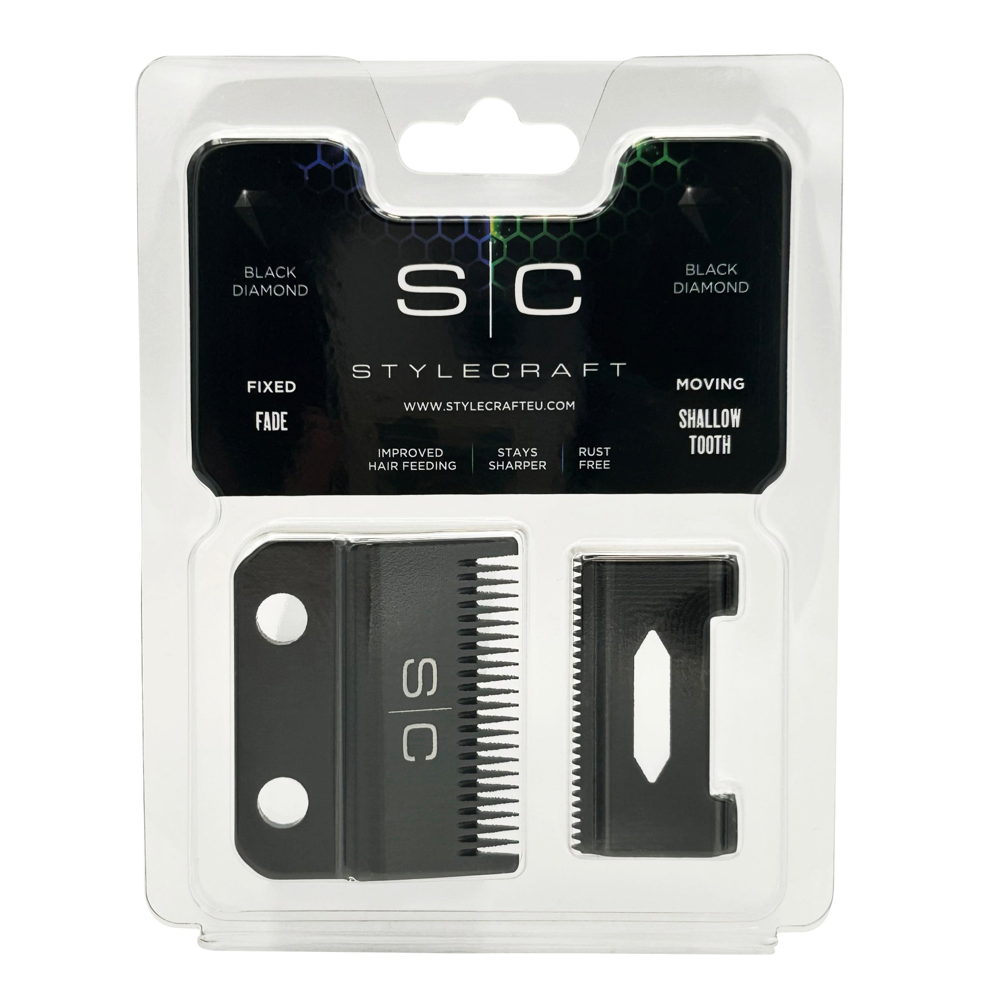 StyleCraft Clipper Blade Set - DLC Fixed Fade Blade with Shallow Tooth ...