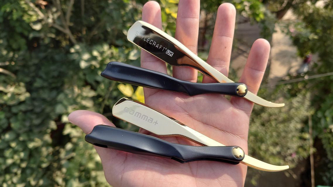 SC Stylecraft Clutch Razor Holder & Blades - Gold – Gamma Plus UK