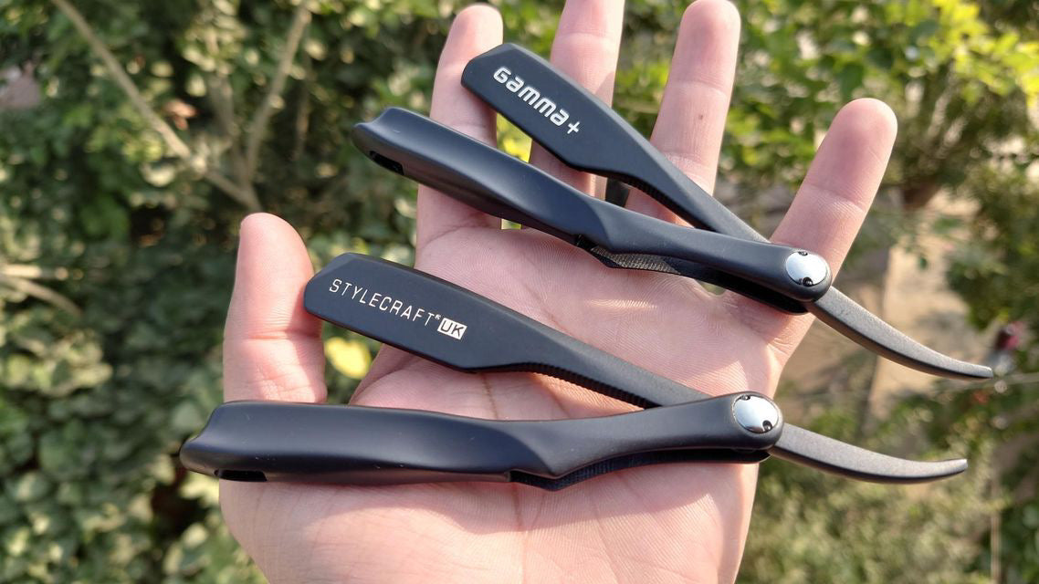 SC Stylecraft Clutch Razor Holder & Blades - Black – Gamma Plus UK